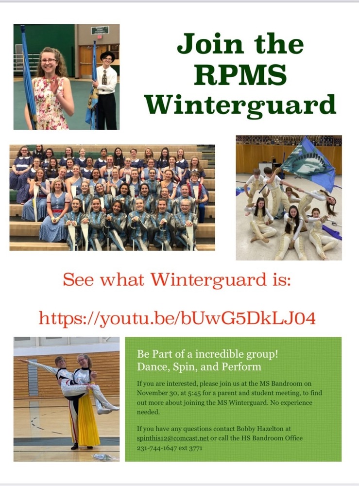 Join the RPMS Winterguard | Reeths-Puffer Middle School